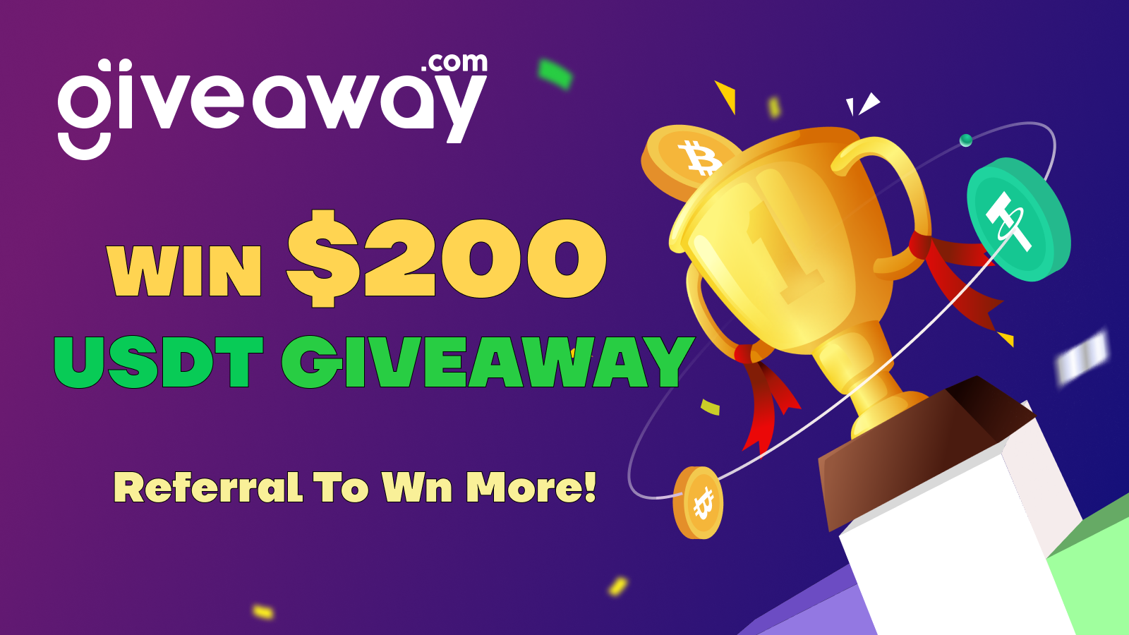  200 USDT Giveaway To Celebrate The Release Of G Coins Getting Free