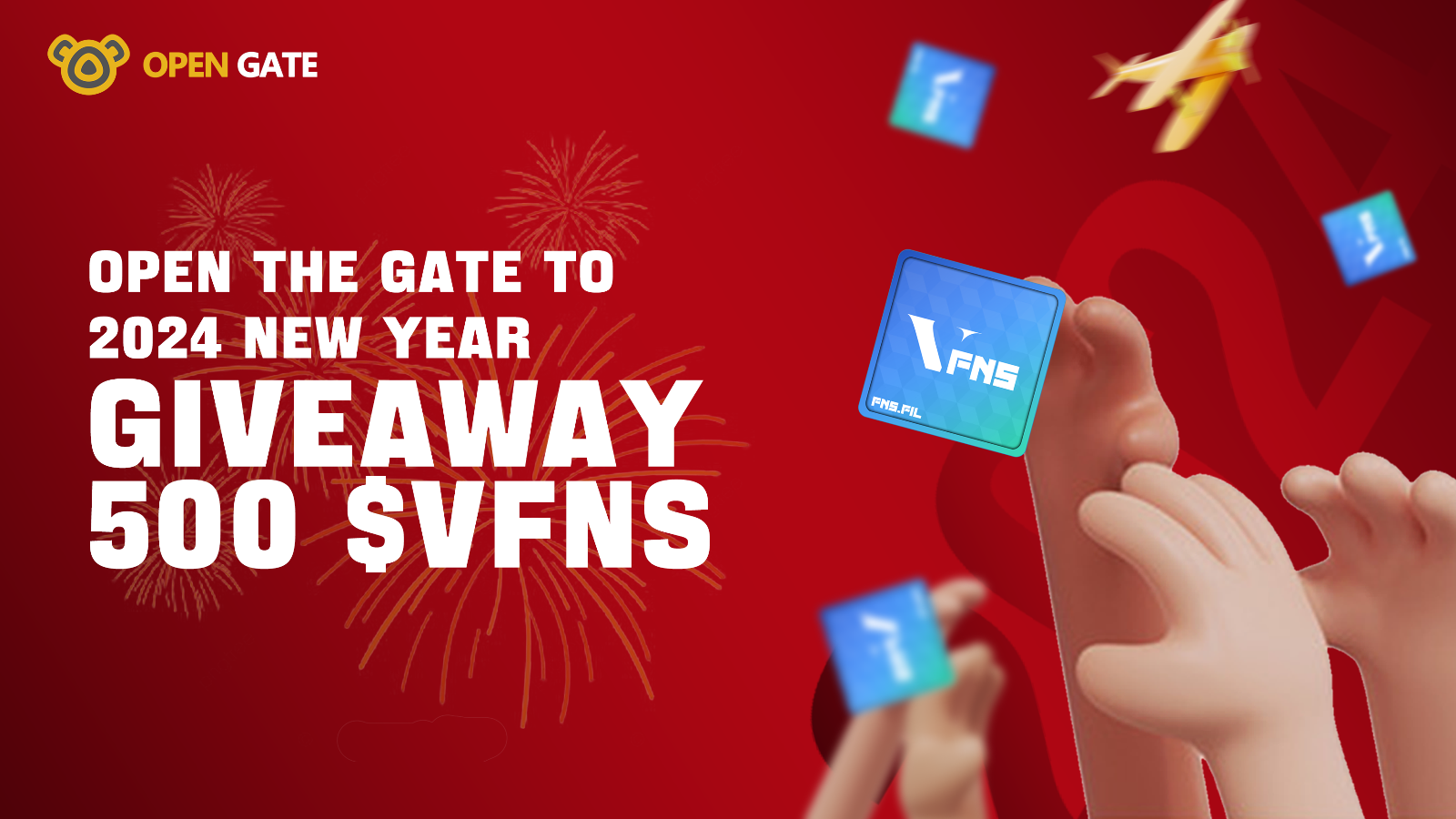 500 $VFNS OpenGate NEW YEAR GIVEAWAY