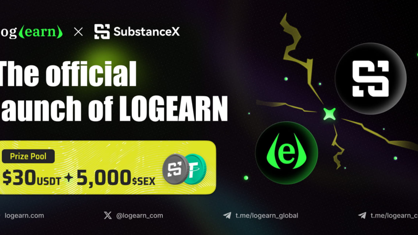$30 and 5,000$SEX from Logearn
