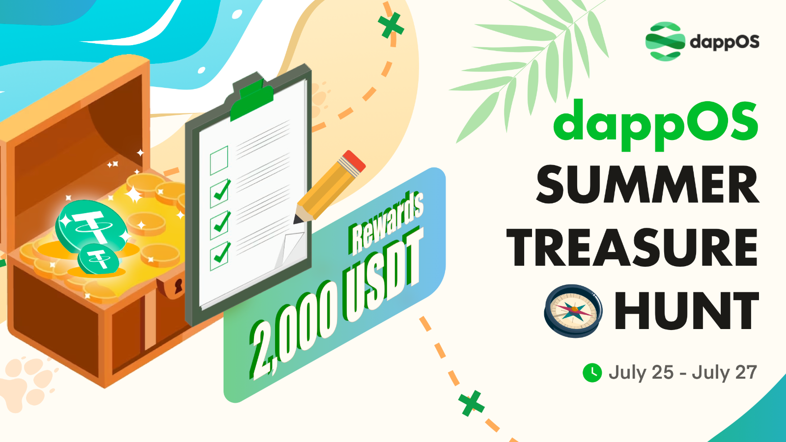 dappOS Summer treasure hunt