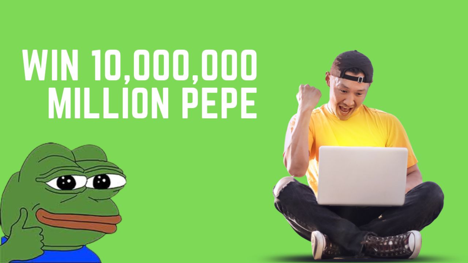 Visit to Win 10,000,000 Million PEPE coin