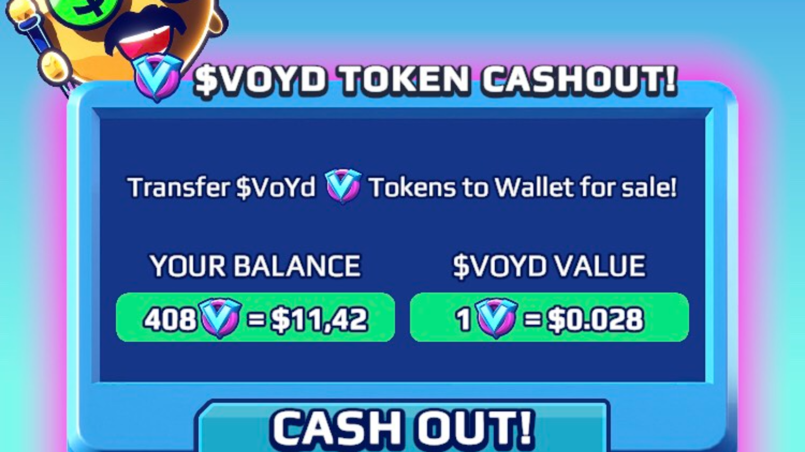 Earn token VOYD