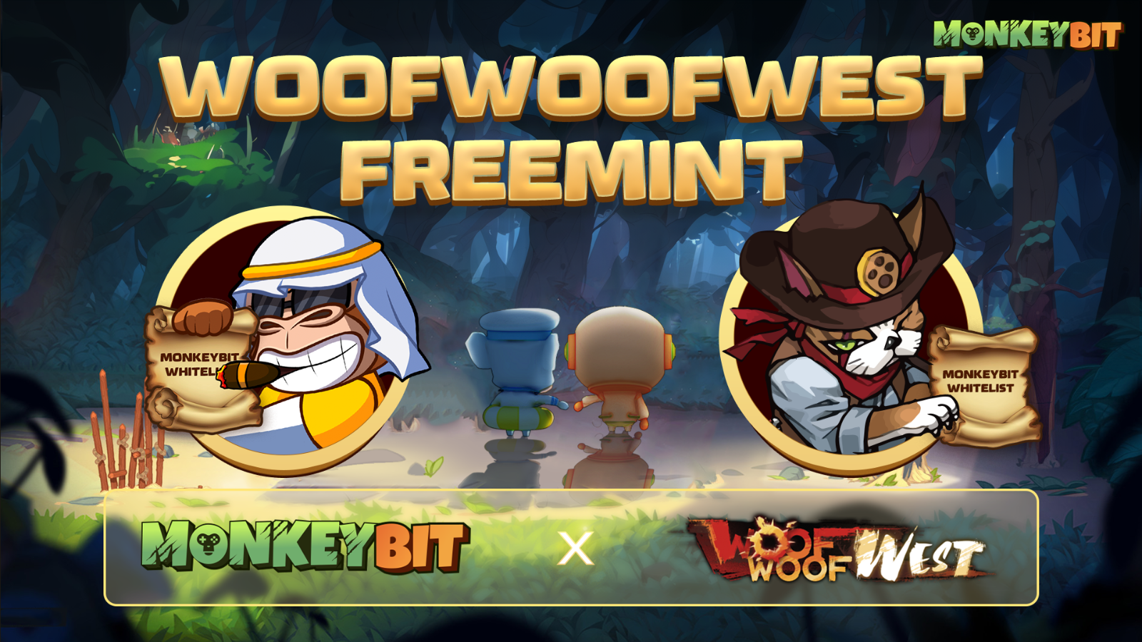 📢 Game Time ! Join the exciting MonkeyBit x WoofWoofWest co-giveaway!
