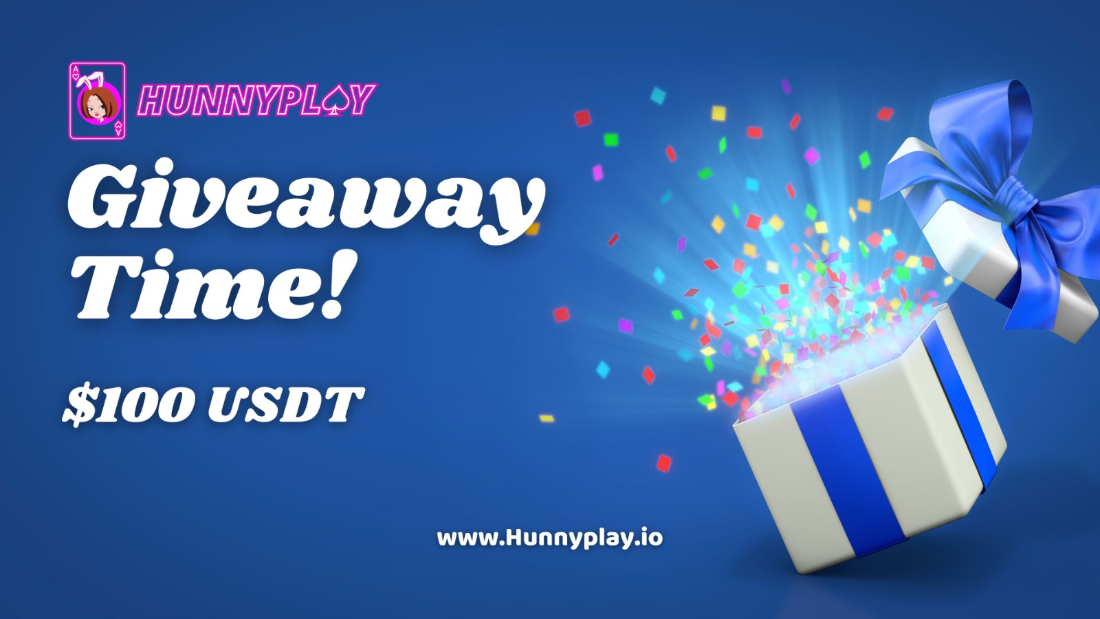 HUNNYPLAY.IO Giveaway! The total prize of $100 USDT will be evenly distributed among 10 winners